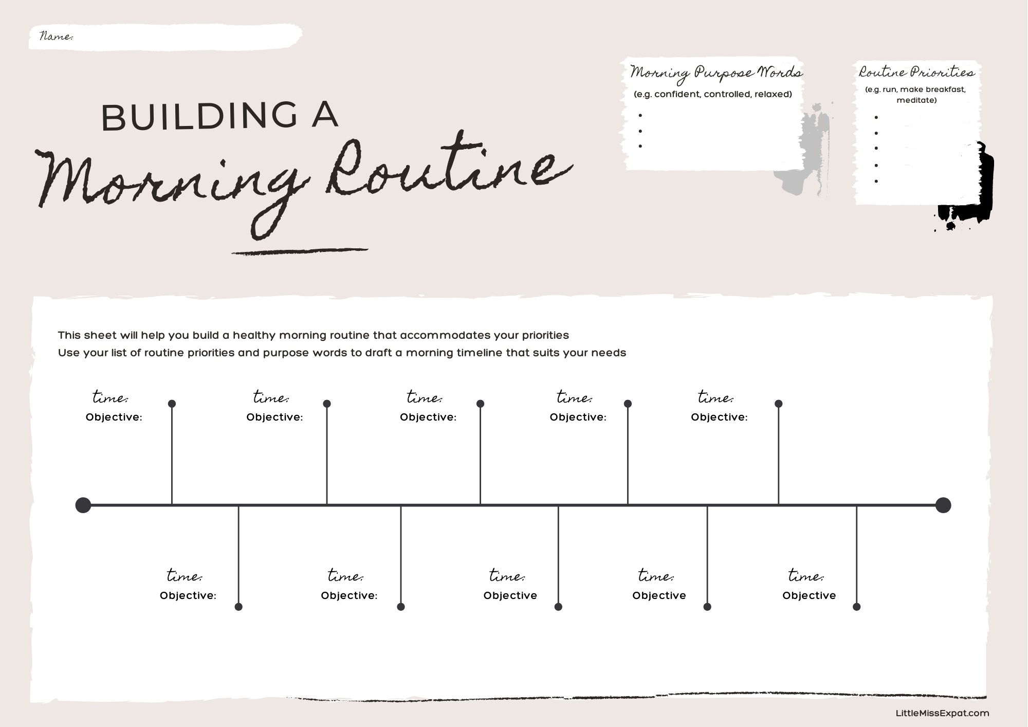 Let's Build a Morning Routine - littlemissexpat.com